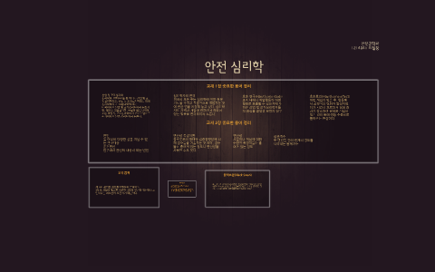 안전심리학 by chul hwang choi on Prezi