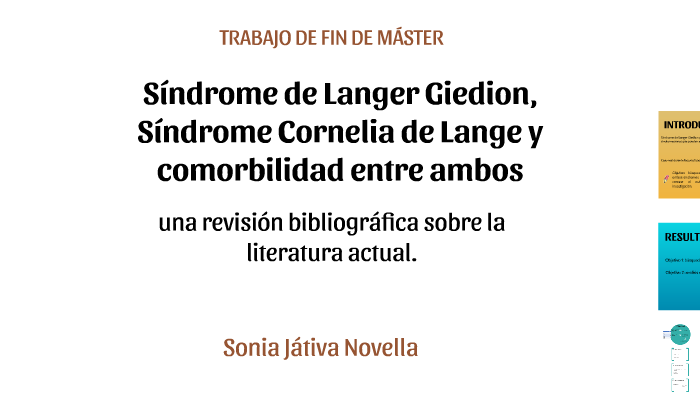 Síndrome de Langer Giedion, Síndrome Cornelia de Lange y com by Sonia ... Síndrome de Langer Giedion, Síndrome Cornelia de Lange y com by Sonia ...