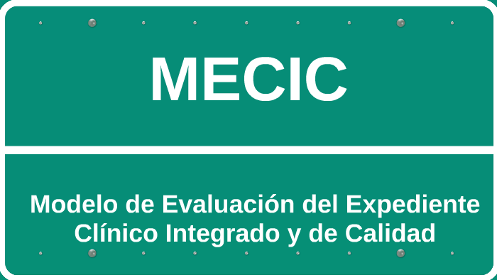 Modelo de Evaluación del Expediente Clínico Integrado y de C by sandra ...