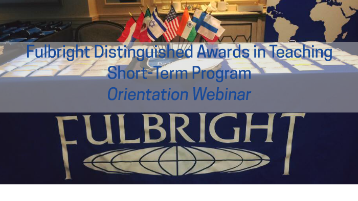 Fulbright Distinguished Awards In Teaching Short Term Program