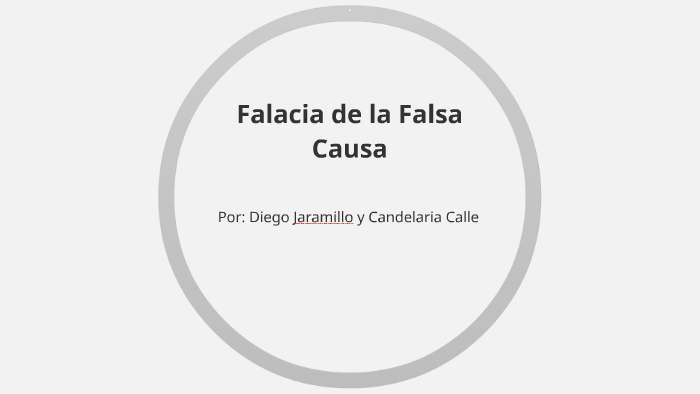 Falacia de la Falsa Causa by Candelaria Calle on Prezi