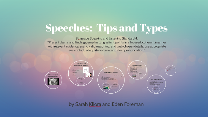 Speeches: Tips and Types by on Prezi