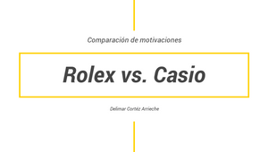 Rolex vs Casio by Deli Cortez on Prezi Design