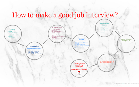 How to make a good job interview? by cha deb on Prezi