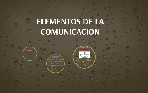 ELEMENTOS DE LA COMUNICACION by on Prezi
