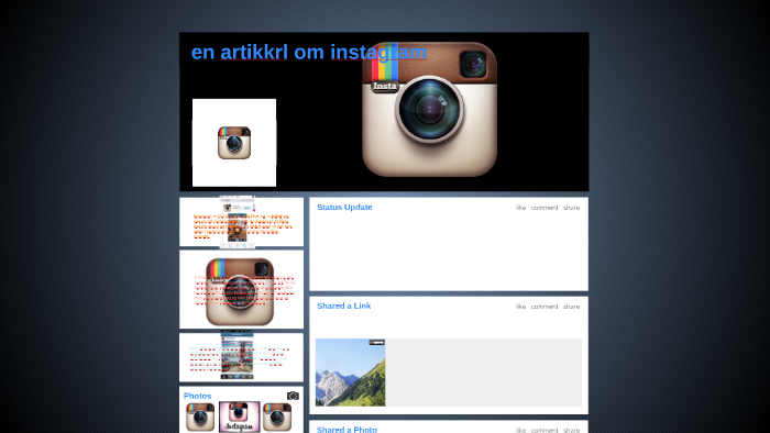 en artikkrl om insta gram by Nora Haugen on Prezi