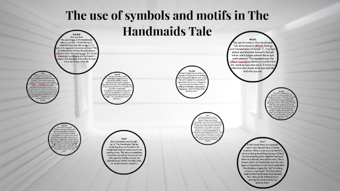 The use of symbols and motifs in The Handmaids Tale by neena wiesinger ...