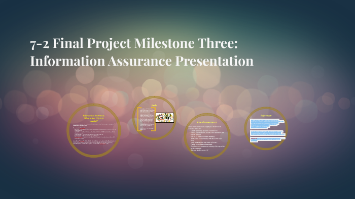 7 2 Final Project Milestone Three Information Assurance Pre By Devlin White On Prezi