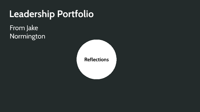 Leadership Portfolio by Jake Normington on Prezi