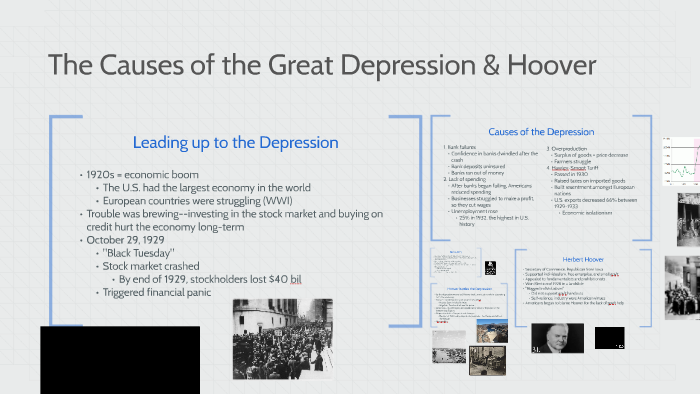 The Causes of the Great Depression & Hoover by Meghan Hudson on Prezi