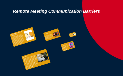 Remote Meeting Communication Barriers by Justin Witkowski on Prezi