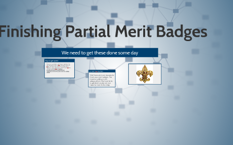 How to finish your merit bages by