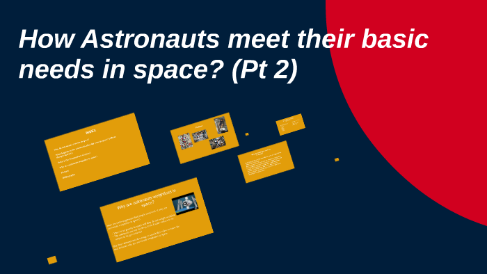How Astronauts meet their basic needs in space? by Dennis Bagayawa on Prezi