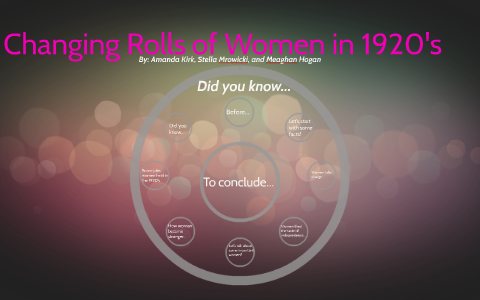Changing Rolls of Women in 1920's by Amanda Kirk on Prezi