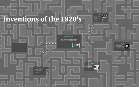 Inventions of the 1920's by Bianca Serrapica