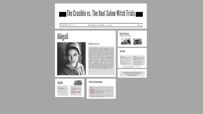 The Crucible vs. The Real Salem Witch Trials by Bridget Petrosky on Prezi