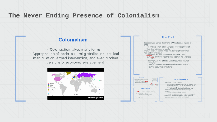 When Did Colonialism end and Neo-Colonialism Begin by Aaron Weatherly ...