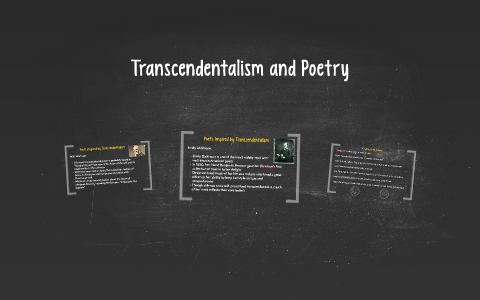 Transcendentalism and Poetry by M Luxmore