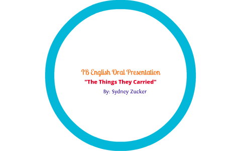 IB English Oral Presentation by Sydney Zucker on Prezi