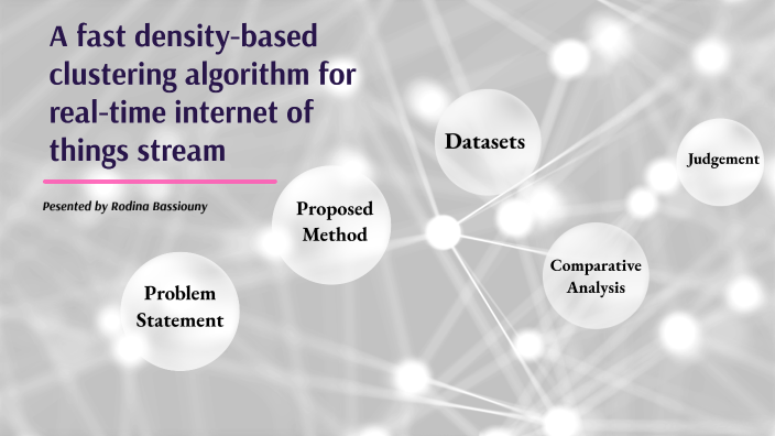 A fast density-based clustering algorithm for real-time internet of things stream by Rodina ...