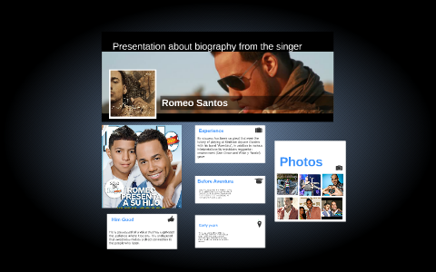 Presentation about biography from the singer by on Prezi