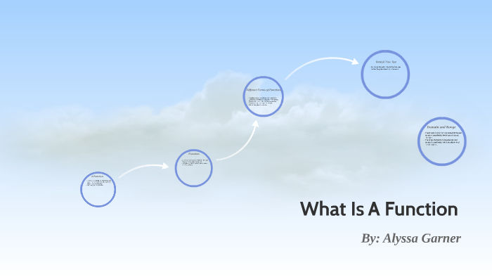 What Is A Function by Alyssa Garner