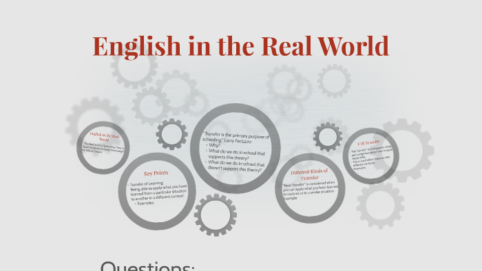 English in the Real World by Carol Hanson on Prezi