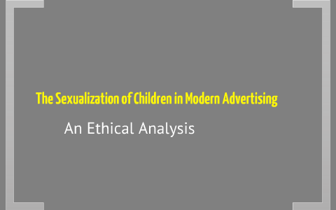 Sexualization of Children in Modern Advertising by Victoria Willmot on ...