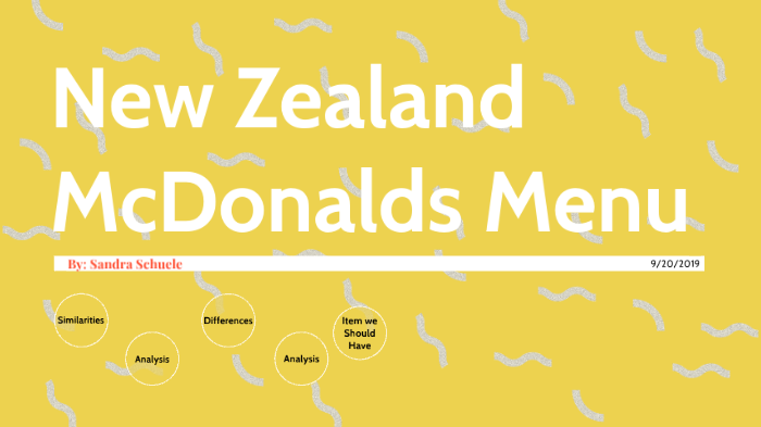 New Zealand McDonald's Menu by jessica owens on Prezi
