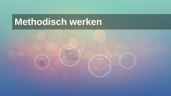 Methodisch werken by on Prezi
