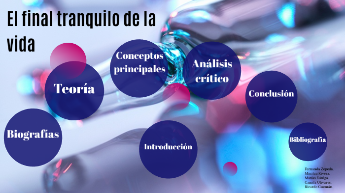 Teoria el final tranquilo de la vida by ricardo guzman on Prezi