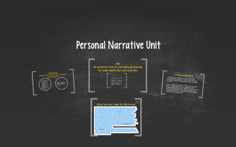 Personal Narrative Unit by Shannon Schmelz on Prezi