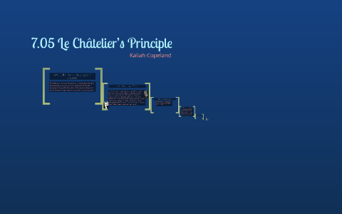 7.05 Le Châtelier’s Principle by Kaliah Copeland on Prezi