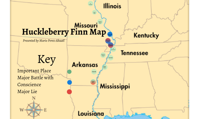 Huck Finn Map by Mario Perez-Ahuatl on Prezi