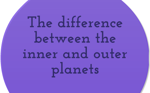 The difference between the inner and outer planets by Sarah and Jordan ...