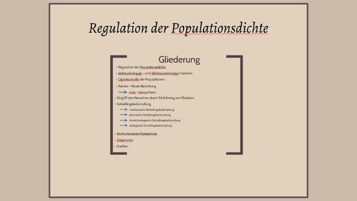 Regulation der Populationsdichte by Denise Deparade on Prezi