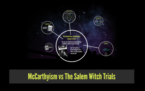 McCarthyism vs The Salem Witch Trials by Tony Slagle
