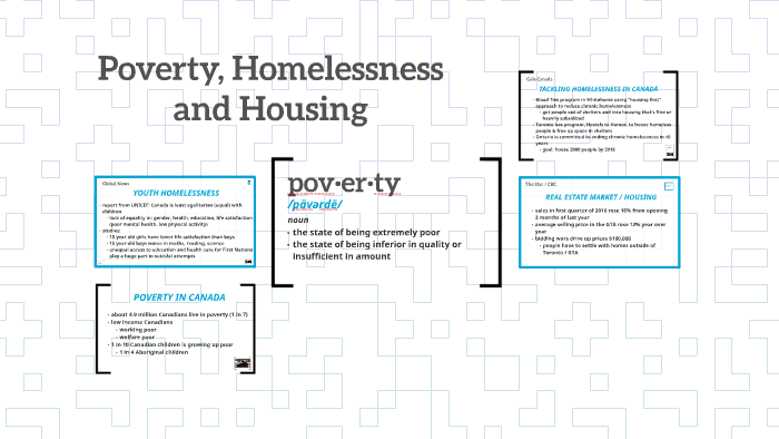 Poverty, Homelessness and Housing by K A on Prezi