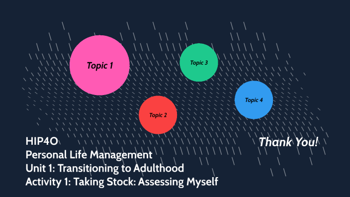 HIP4O Personal Life Management Unit 1: Transitioning to Adulthood ...