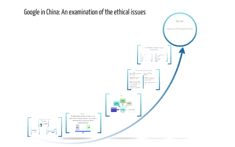 Google in China: An examination of the ethical issues by Vanessa Chung ...