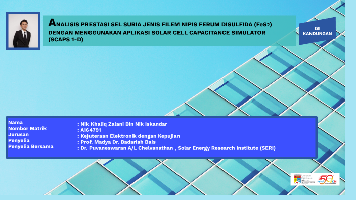 MENGANALISIS PRESTASI BESI DISULFIDA (FeS2) FILEM NIPIS SEL SURIA ...