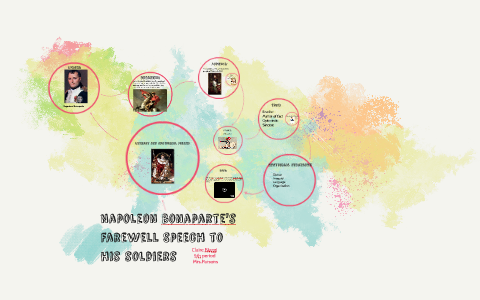 Napoleon bonaparte's Farewell Speech to his soldiers by Claire Biaggi ...