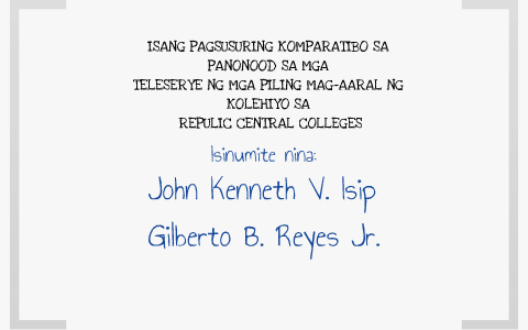 Pagsasaliksik sa asignaturang Filipino 2 by Jr Reyes on Prezi