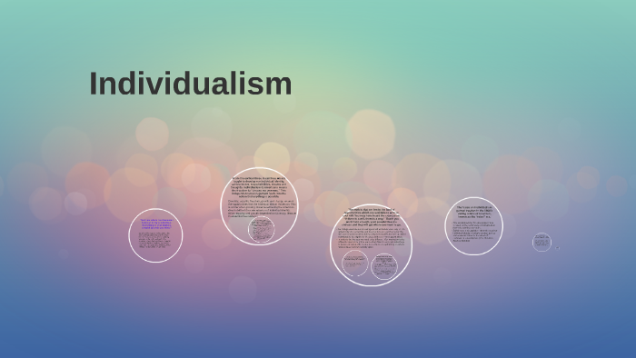 Individualism by Ha'ani Sumerix on Prezi