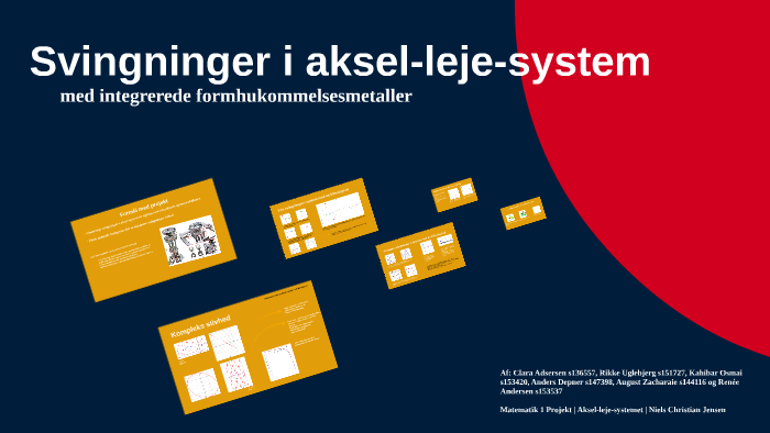 Svingninger i aksel-leje-system by Renée Mie Andersen on Prezi