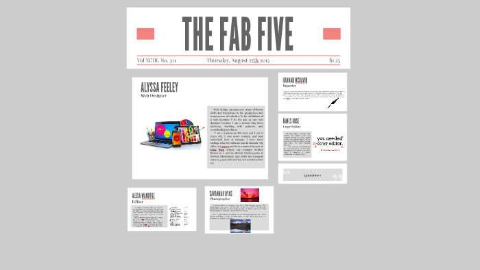 THE FAB FIVE by on Prezi