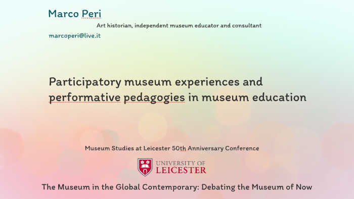 Participatory museum experiences and performative pedagogies in museum ...
