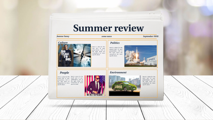 Summer review by samy joanne on Prezi