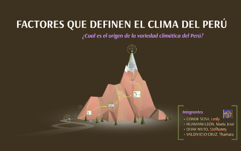factores que definen el clima del Perú by Mariajose Vania Huamani Leon ...