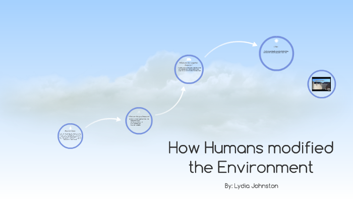 How Humans modified the Environment by Lydia Johnston